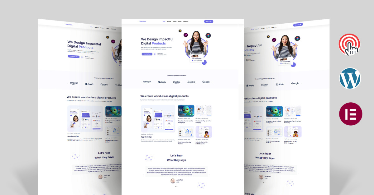 Tranda - Creative Agency Elementor WordPress Theme