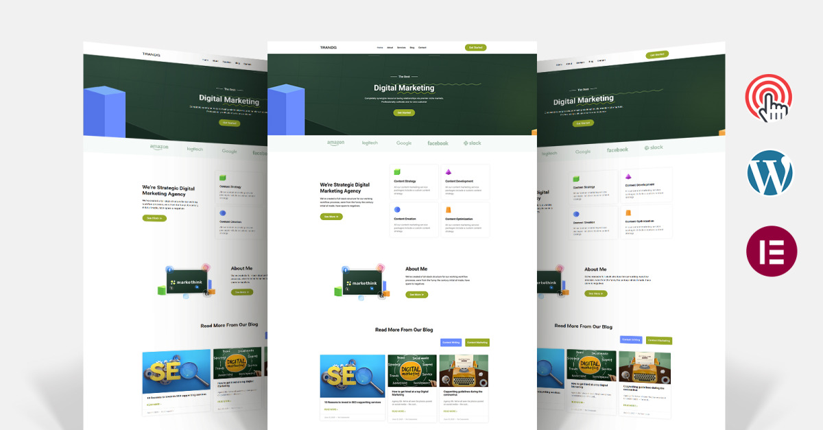 Trandg - Tema Elementor de WordPress para agencias creativas