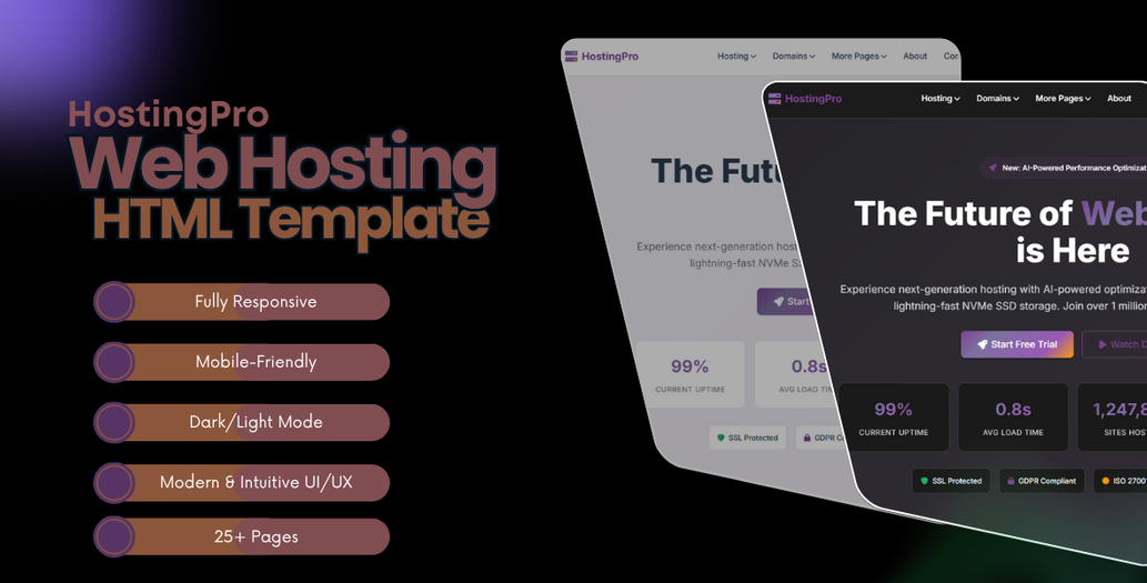 HostingPro - Web Hosting HTML Template - TemplateMonster