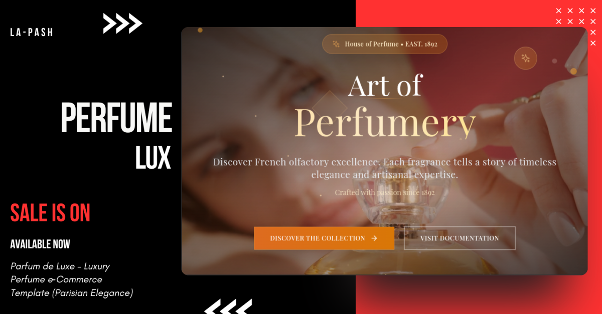 Parfum de Luxe – Luxury Perfume e‑Commerce Template