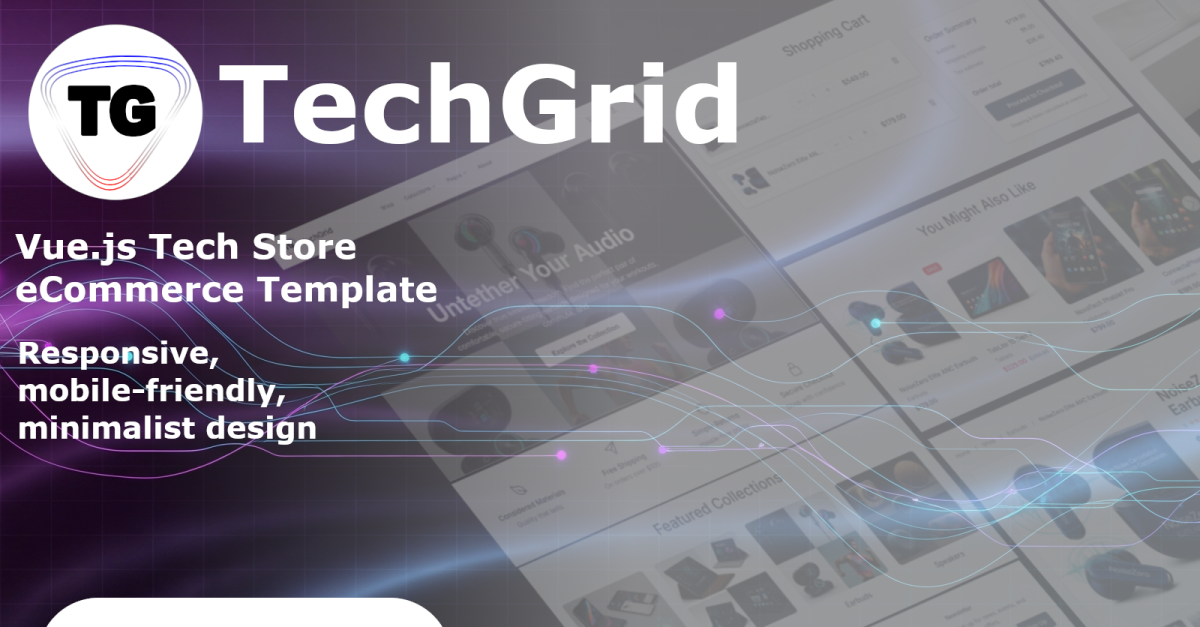 TechGrid | eCommerce Vue Site Template - TemplateMonster