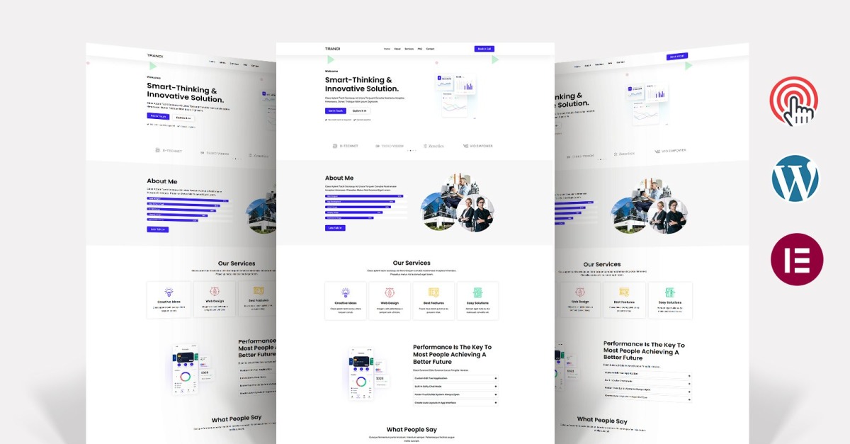 Trandi - Tema Elementor de WordPress para agencias creativas