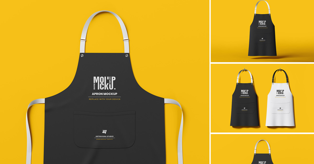 Apron Mockup Sets Design 514 #529667 - TemplateMonster