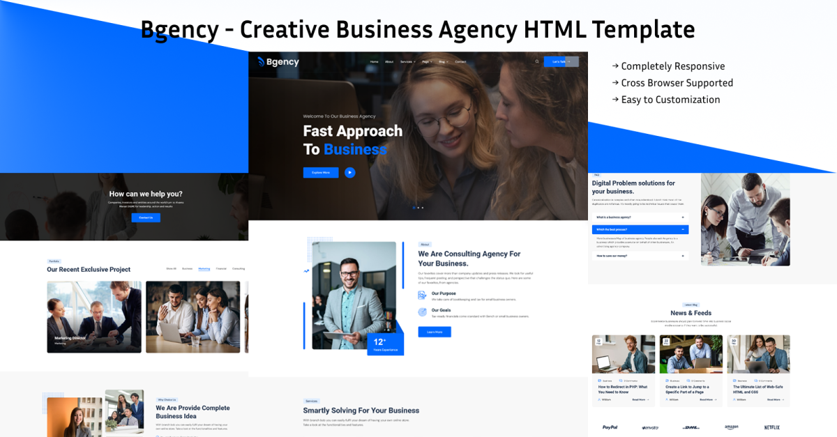Creative Business Agency HTML Template - Bgency Business