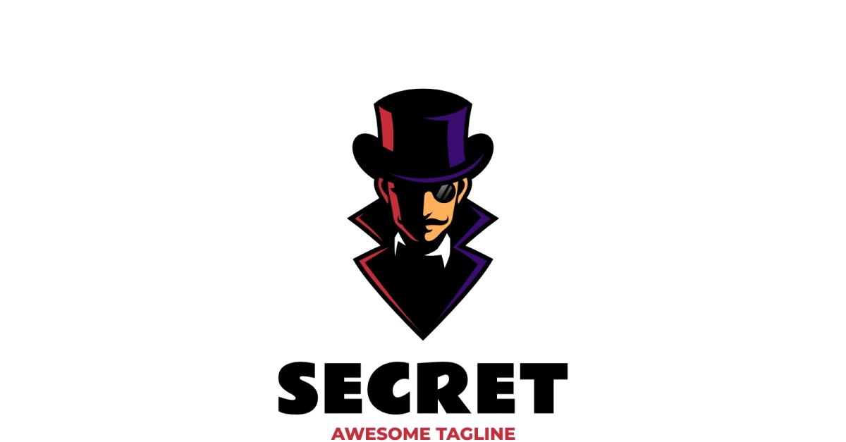Mascot Secret Agent Logo Design #530271 - TemplateMonster