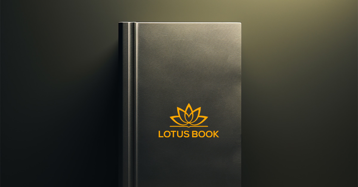 Leather book cover mockup | book cover logo mockup