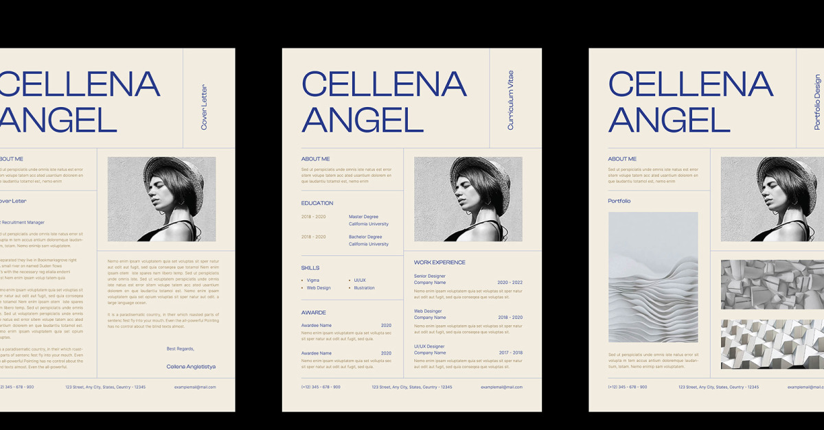 Simple Minimal Resume Template #530856 - TemplateMonster