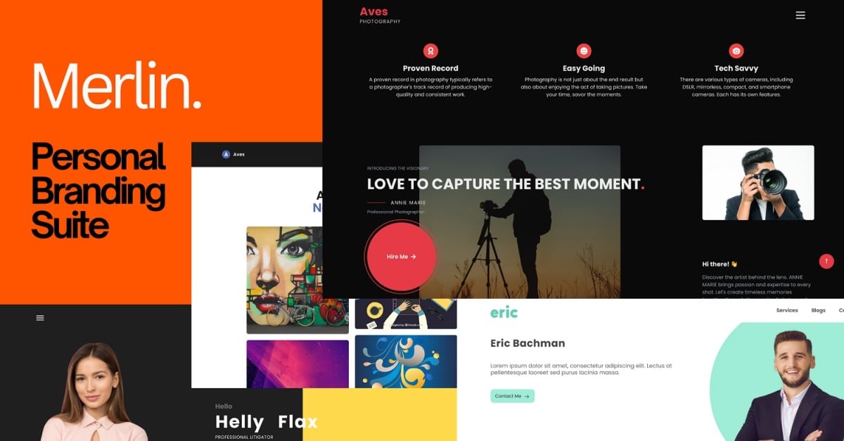 Merlin — Personal Branding NextJs Tailwind Template