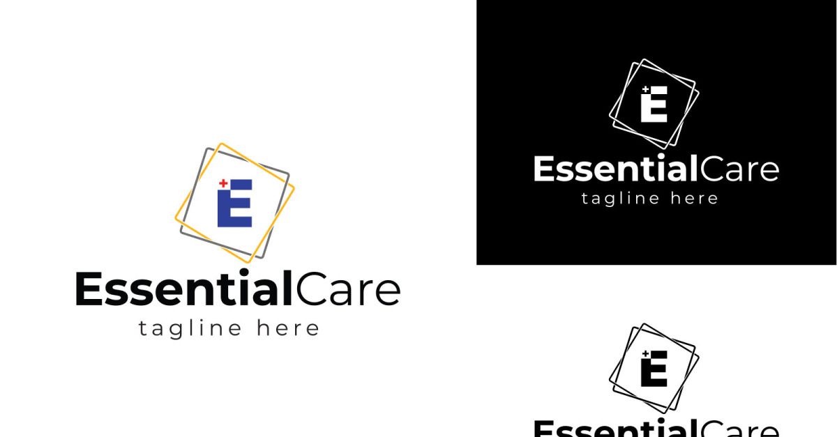 Modelo de logotipo médico Essential Care - Identidade de marca moderna ...