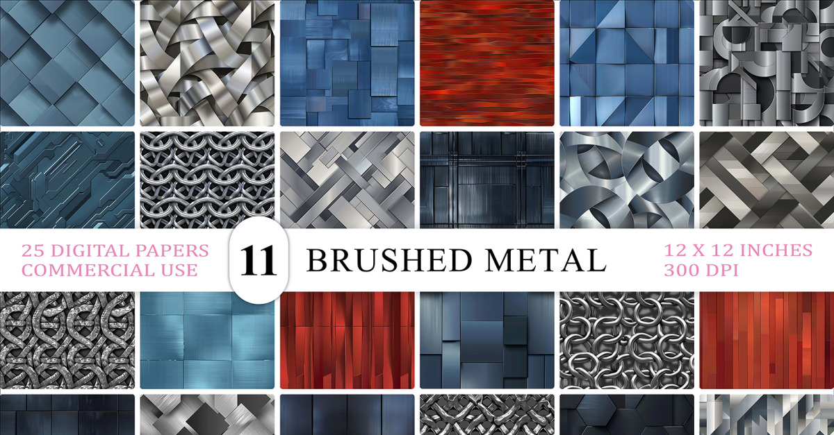 Industrial 3D Metal Background | 3D Chain & Grid Metal Pattern ...