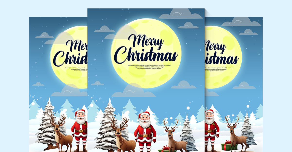 Póster de Feliz Navidad y Invierno #531422 - TemplateMonster