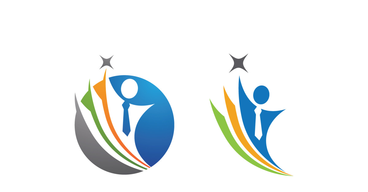 Healthy life Human fit sport logo sign illustration v.361