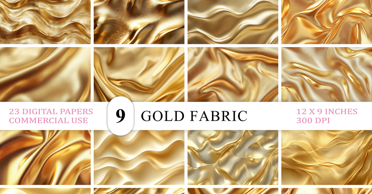 Premium Gold Cloth Texture Bundle | Luxury Gold Fabric Texture Bundle ...