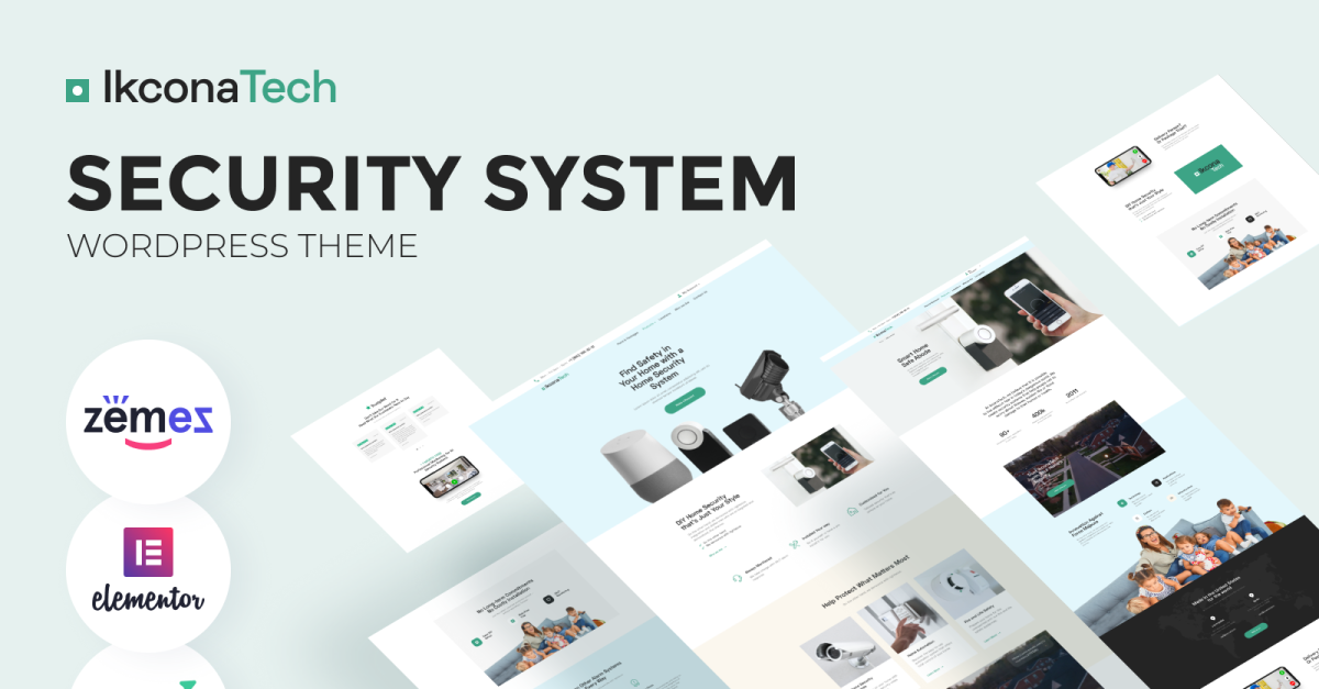 Ikcon Tech - Security System WordPress Theme