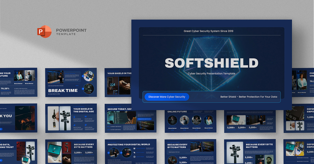 Softshield - Siber Güvenlik Powerpoint Şablonu