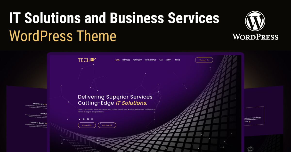 Techit | IT Solutions & Business Services Multipurpose Responsive WordPress Theme