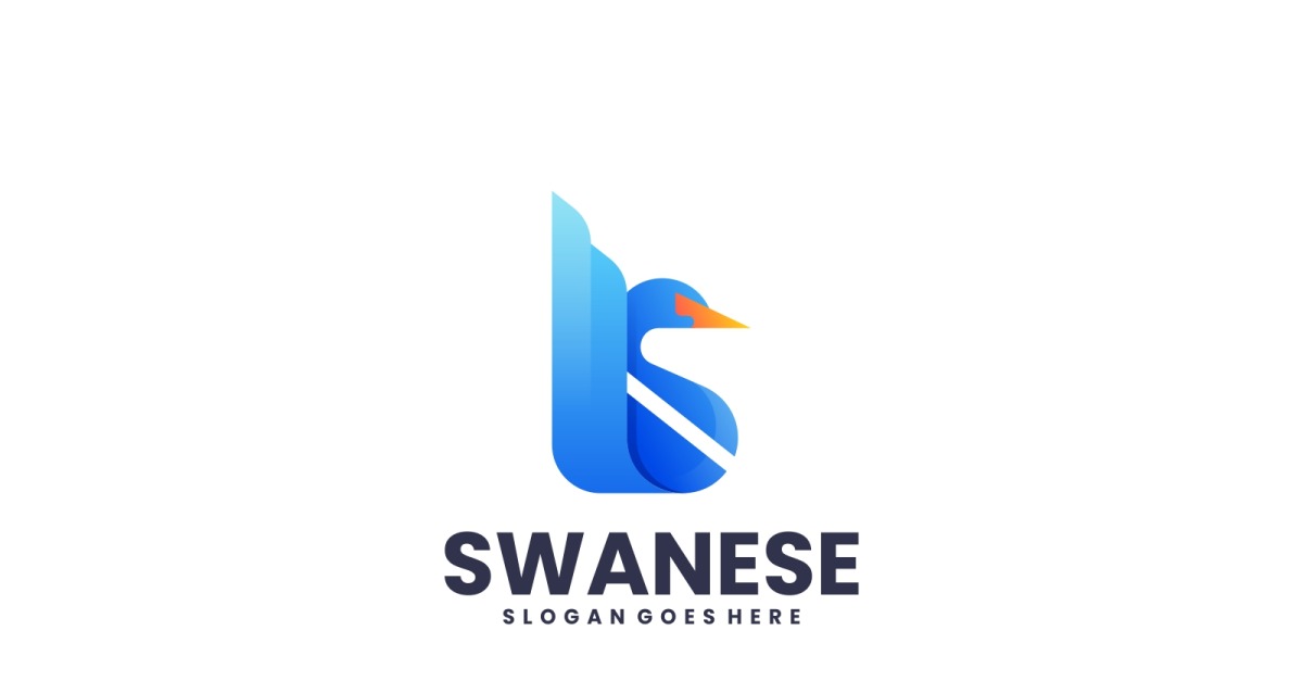 Gradient Modern Swan Logo Design 248 - TemplateMonster