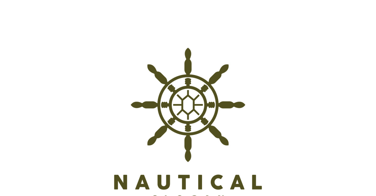 Ship Rudder Logo Maritime Vector Simple V3 - TemplateMonster