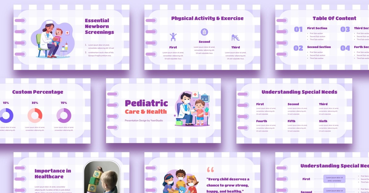 Pediatric PowerPoint Presentation Template - TemplateMonster
