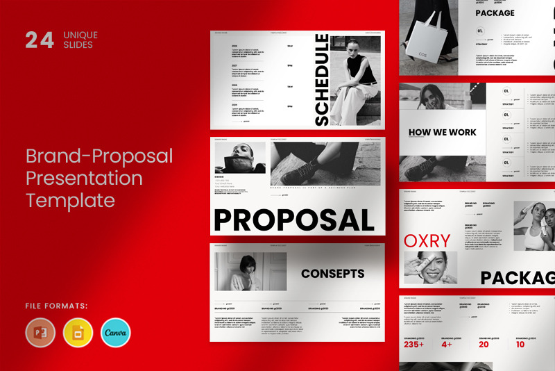 Oxry - Modello di proposta di marchio - TemplateMonster