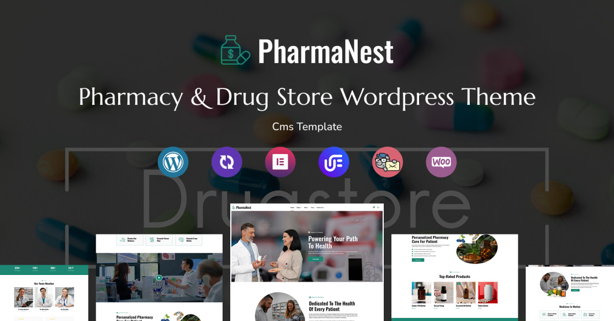 PharmaNest - Pharmacy And Drug Store Multipurpose Responsive WordPress ...