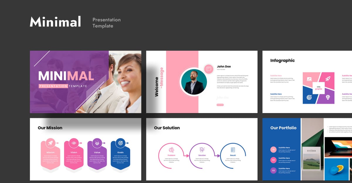 Minimal PowerPoint Presentation Template Pptx