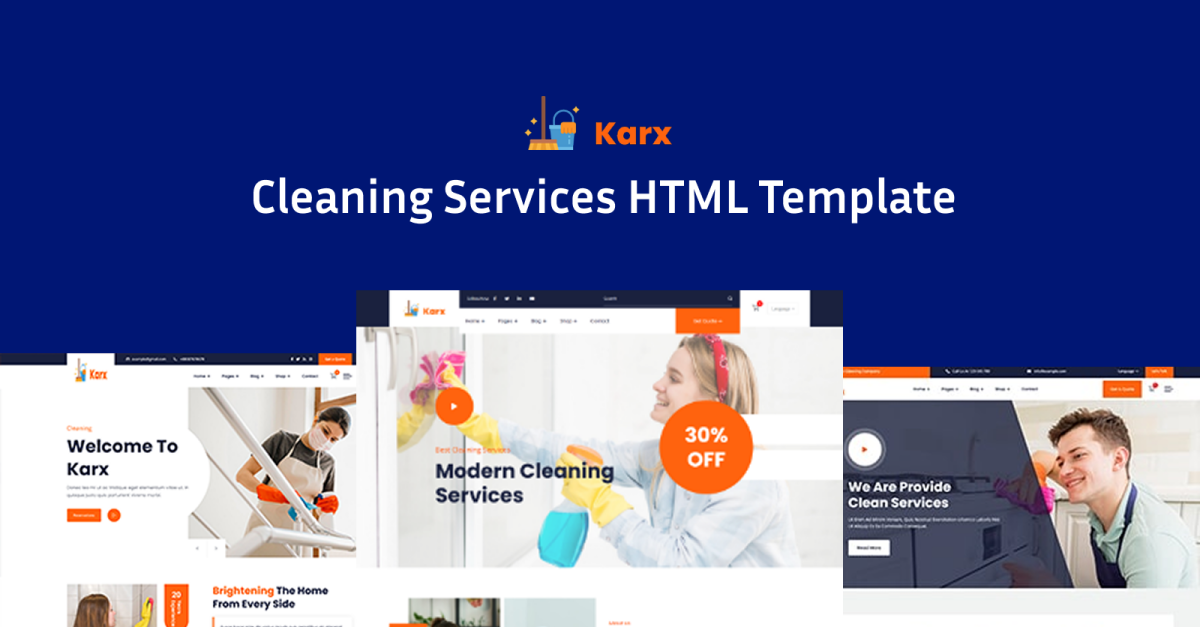 Karx Cleaning - Modèle HTML pour services de nettoyage
