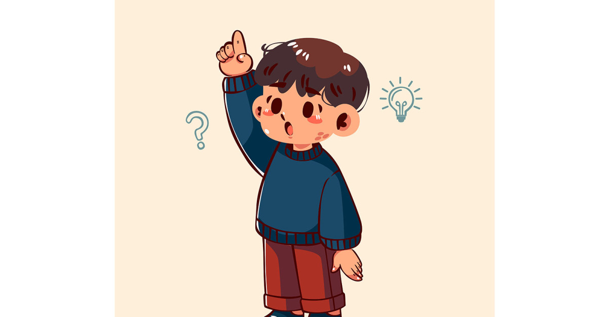 Cartoon Boy Raising His Hand #546756 - TemplateMonster