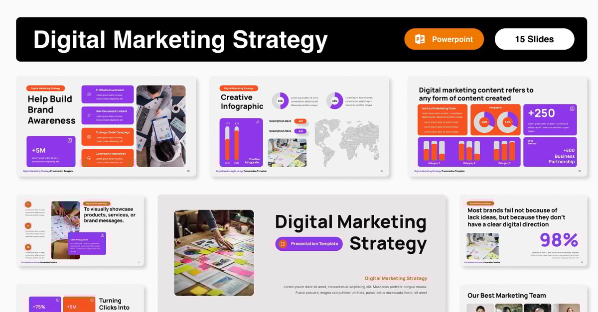 2026 Digital Marketing Strategy PowerPoint Template