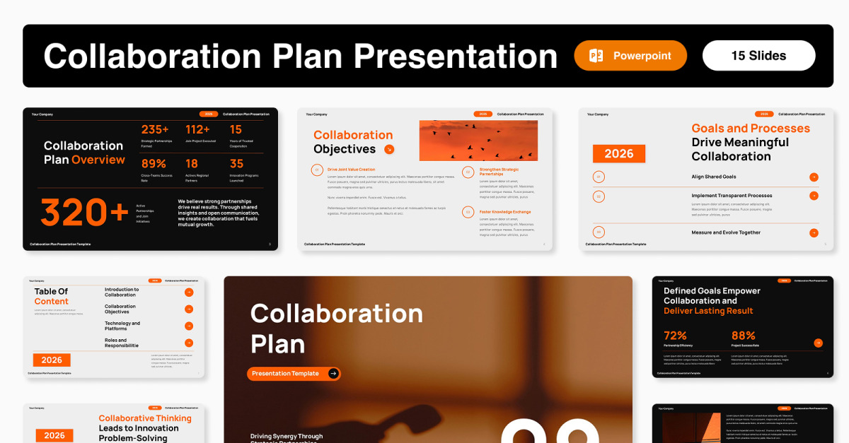 Collaboration Plan Presentation PowerPoint Template