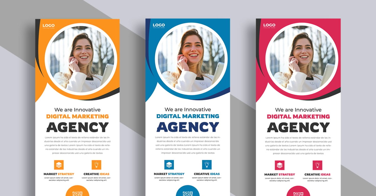 Marketing Agency Roll Up Standee Banner Ver-12