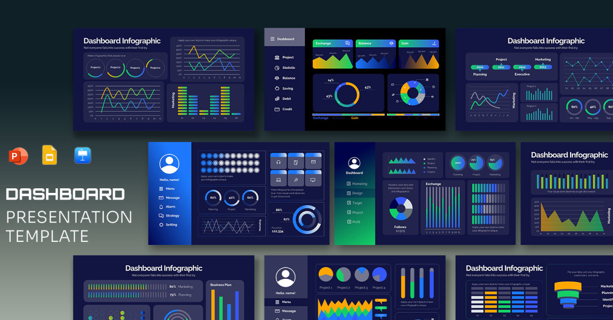 Business Dashboard Bundle Template #555263 - TemplateMonster