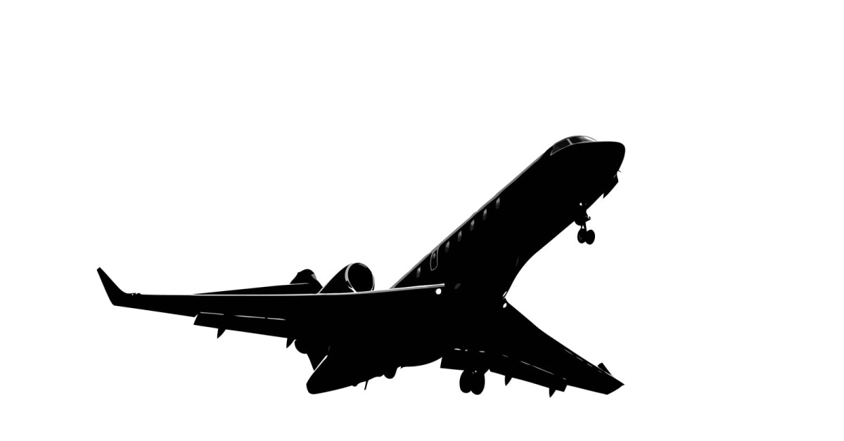 Military stealth bomber jet ascending with landing gear deployed in ...