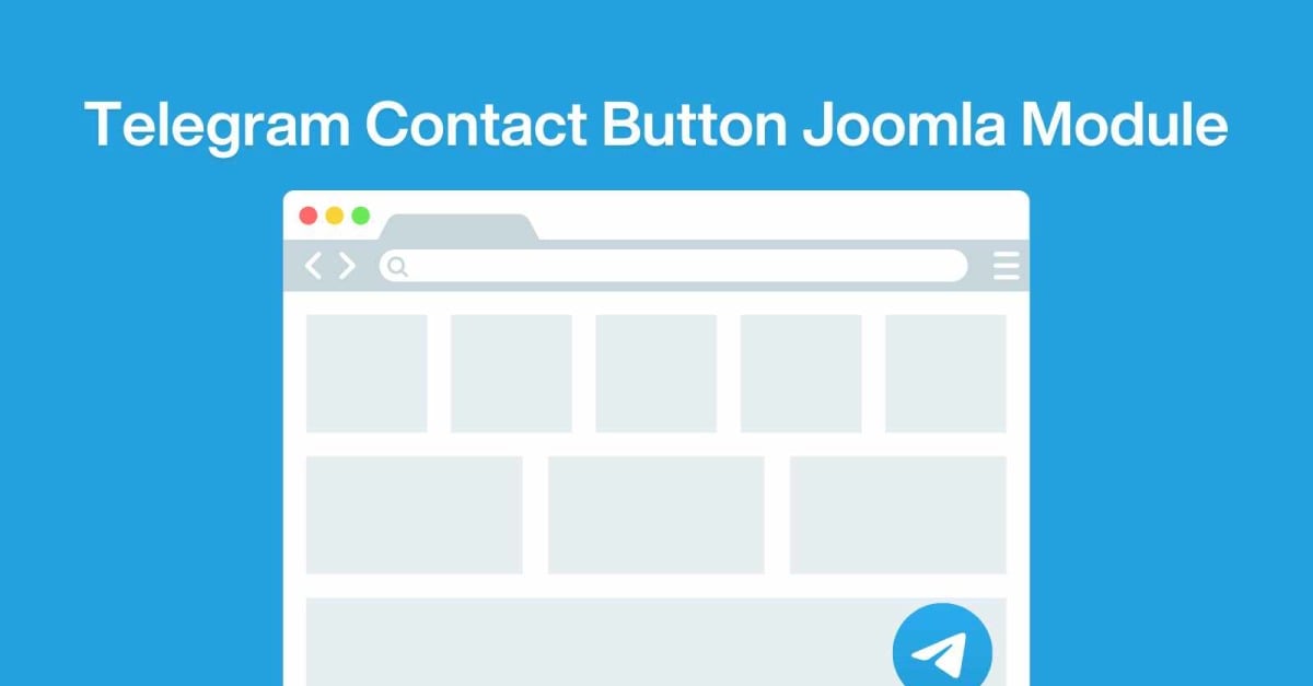 Telegram Contact Button – Chat / Channel / Share Link – Free Joomla Module