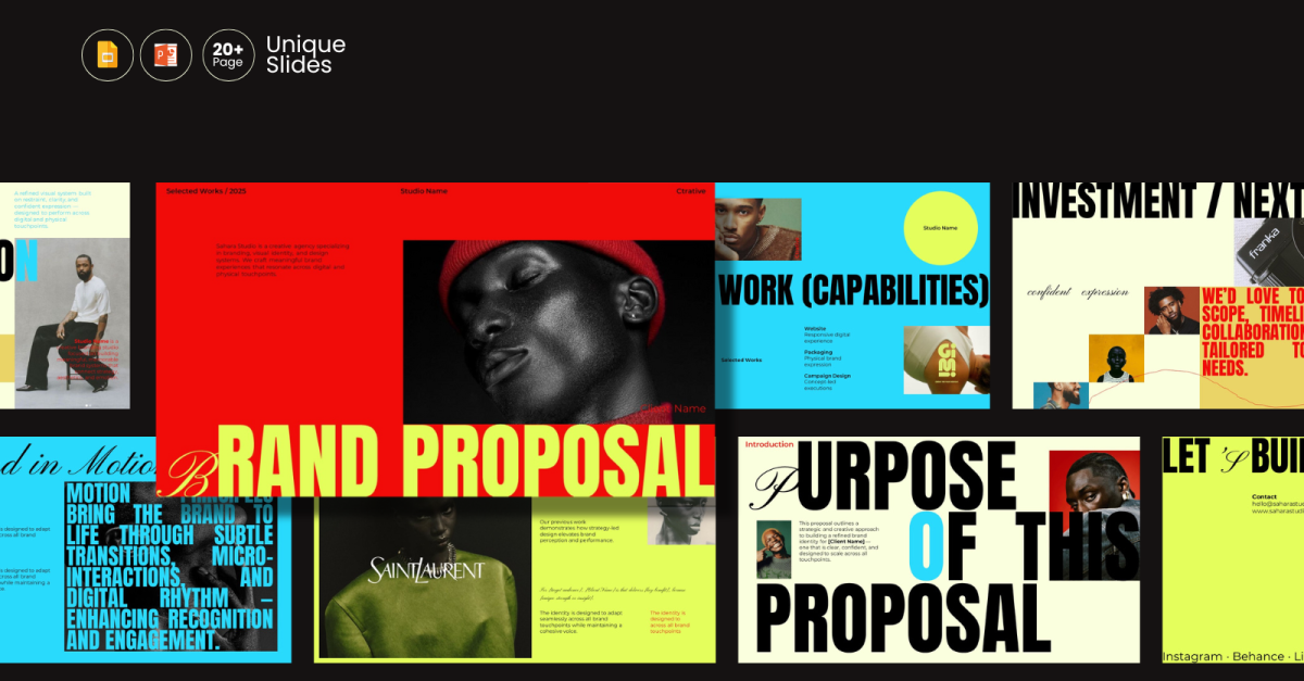 Brand Proposal Presentation Template | Creative Agency Pitch Deck ...