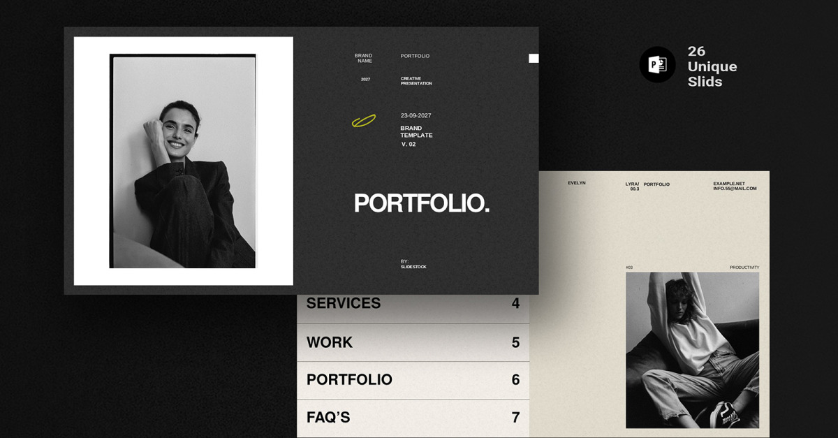 Lyra Brand Portfolio Template #559972 - TemplateMonster
