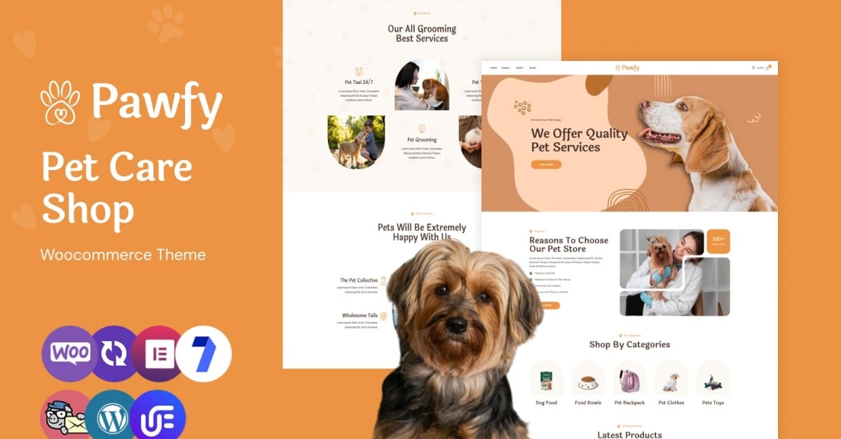 Pawfy - Pet Shop Care and Food WooCommerce WordPress Theme