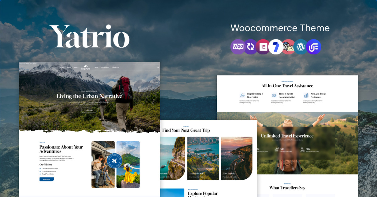 Yatrio - Camping and Outdoor Shop WooCommerce WordPress Theme
