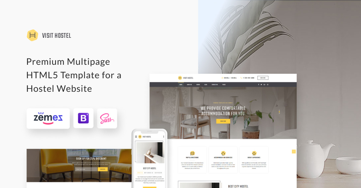 Visit Hostel - Hostel HTML5 Website Template