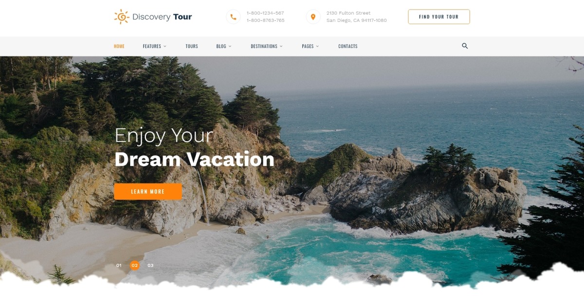 Discovery Tour - Travel Multipage Clean HTML Website Template