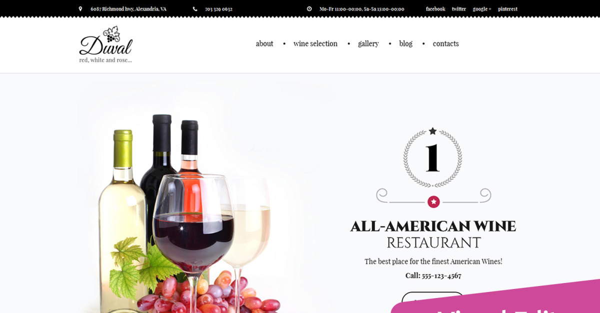 Modelo Wine Moto CMS 3 #59230 - TemplateMonster