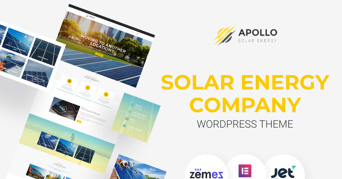 Apollo - Solar Energy Company Responsive WordPress Theme