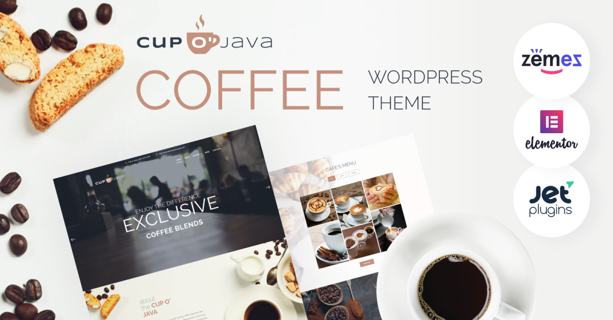 Cup o Java - Coffee Shop Responsive WordPress Theme