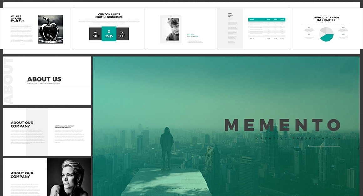 Modello PowerPoint Memento #63411 - TemplateMonster