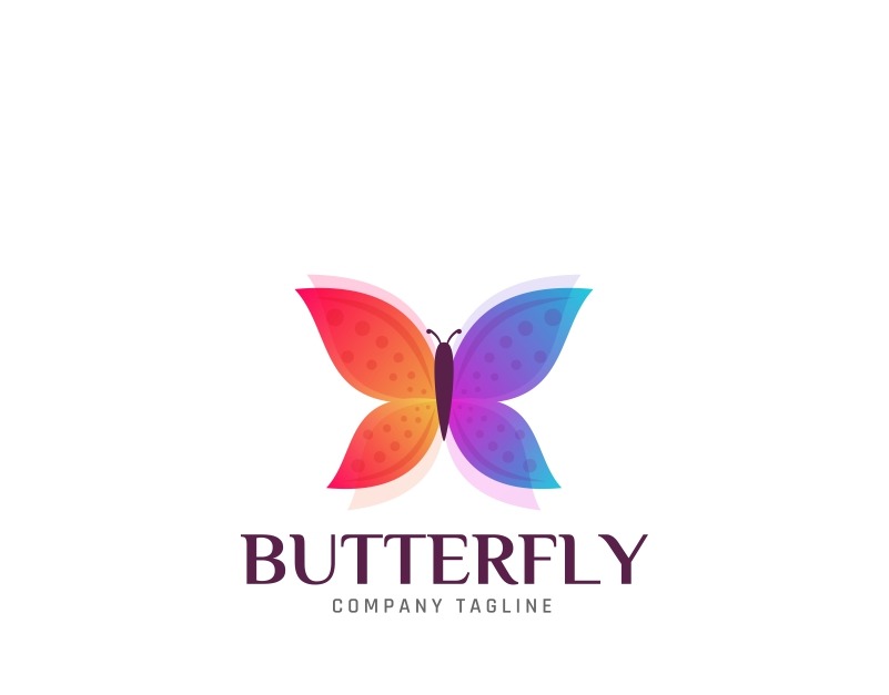 Kelebek Logo Şablonu #63894 - TemplateMonster