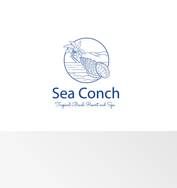 Sea Conch Logo Logo Template #64374 - TemplateMonster