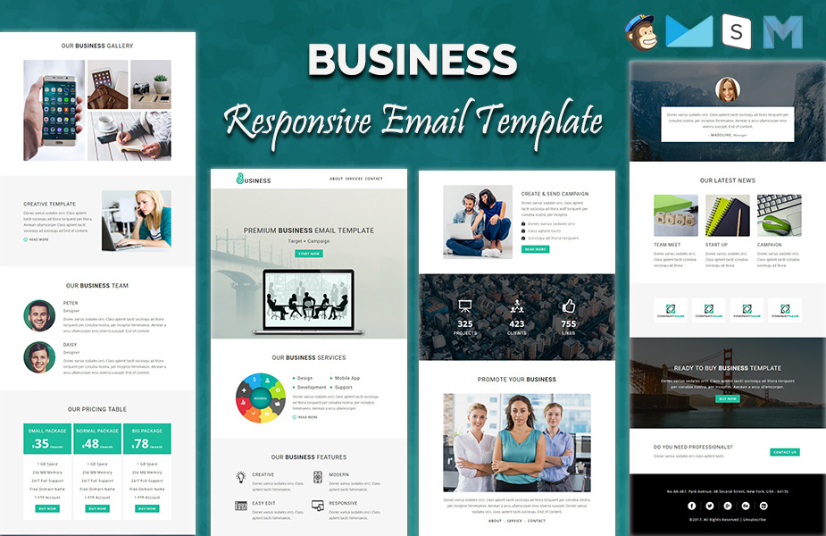 Zakelijk - Responsieve Nieuwsbrief Template - TemplateMonster