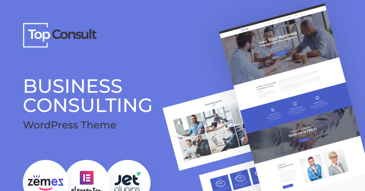 TopConsult - Business Consulting WordPress theme