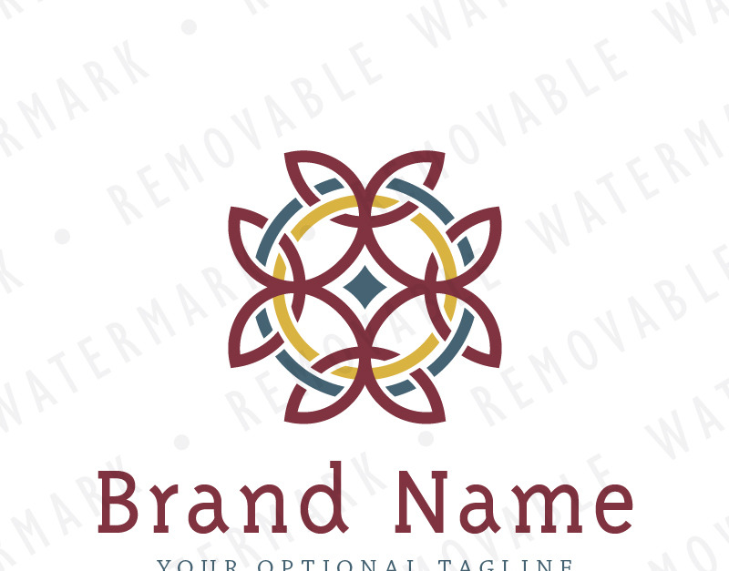 Eşkenar Kelt Haçı Logo Şablonu #65881 - TemplateMonster