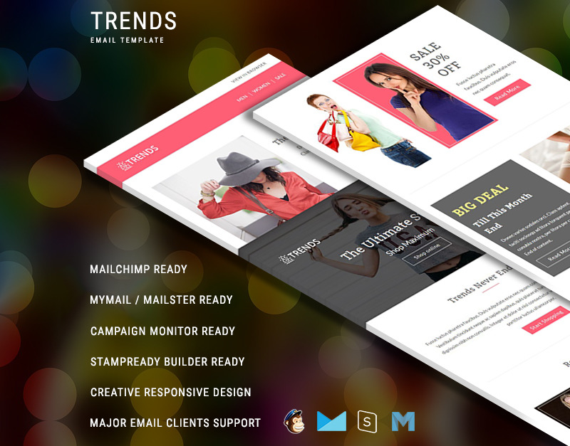 Trends - Responsive Newsletter Template - TemplateMonster